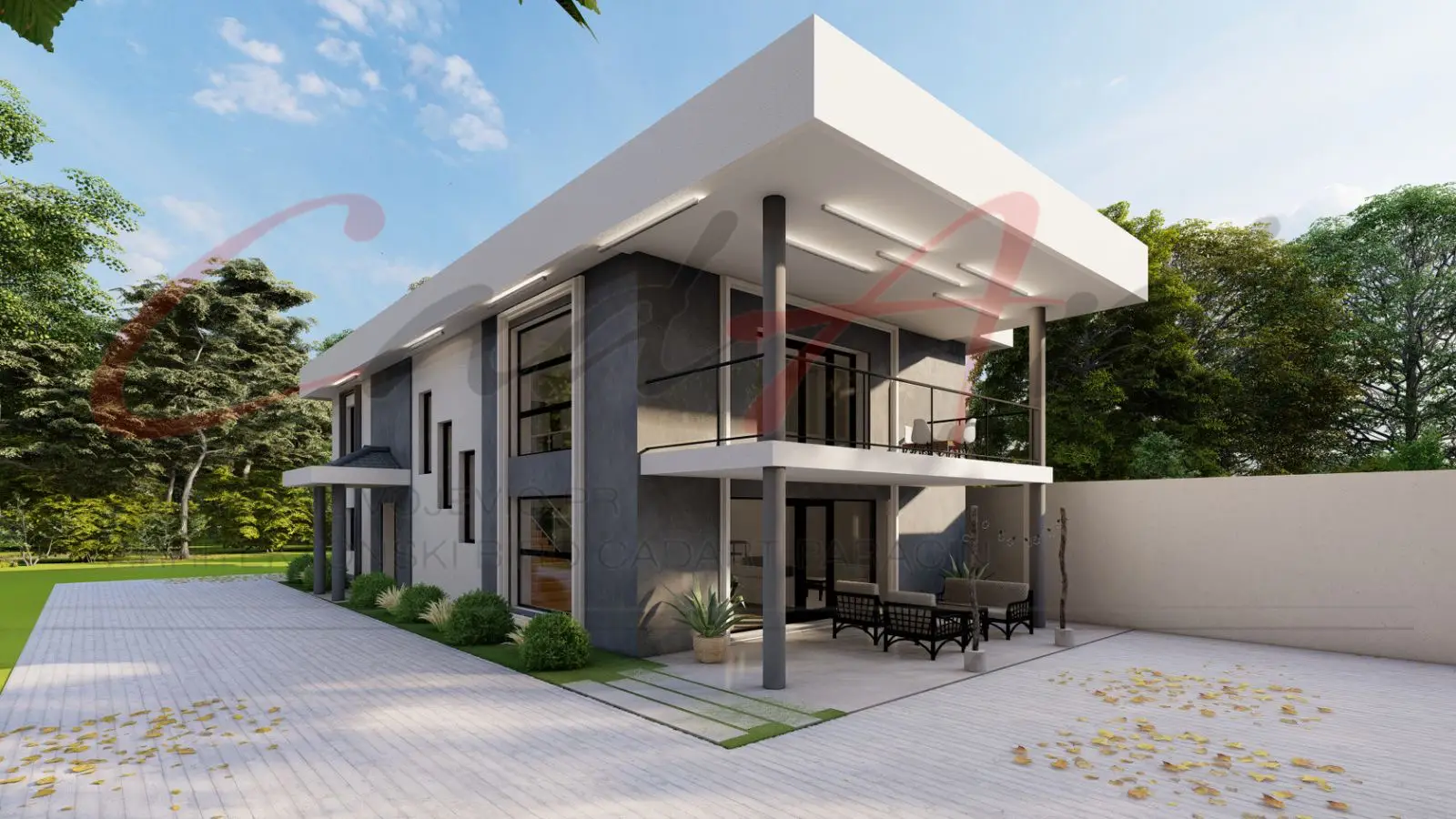 Stalać Rezidencija (300m²): Projekat Moderne Minimalističke Kuće na ...